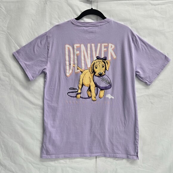 NFL | Tops | Nfl Team Apparel Womens Denver Broncos Puppy Graphic T ...